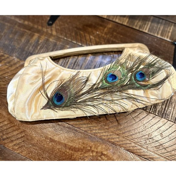 Sasha Fabiani | Bags | Rare Vintage Sasha Peacock Ny Golden Satin ...